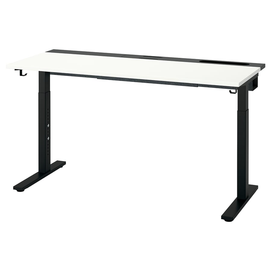 MITTZON underframe for desk, black, 120/140/160x60 cm (471/4/551/8 ...