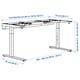 MITTZON underframe for desk, white, 120/140/160x80 cm (471/4/551/8 ...