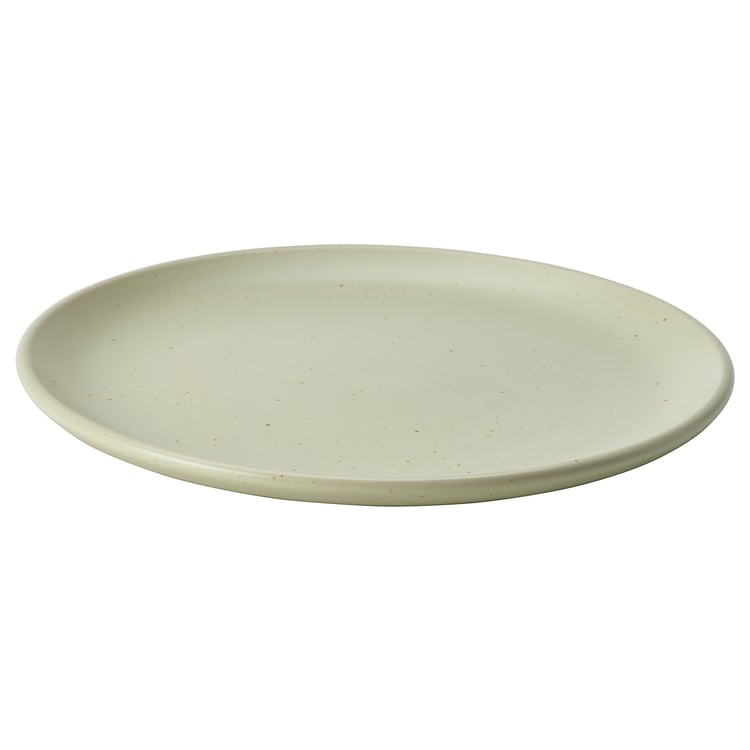 MOSSMAL side plate, dot pattern/light green, 18 cm (7") - IKEA CA