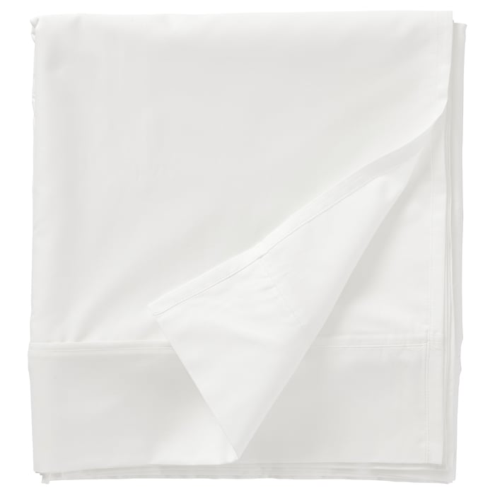 NATTJASMIN flat sheet, white, Twin/Twin X-long - IKEA CA