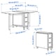 NORDEN gateleg table, birch, 26/89/152x80 cm (101/4/35/597/8x311/2 ...
