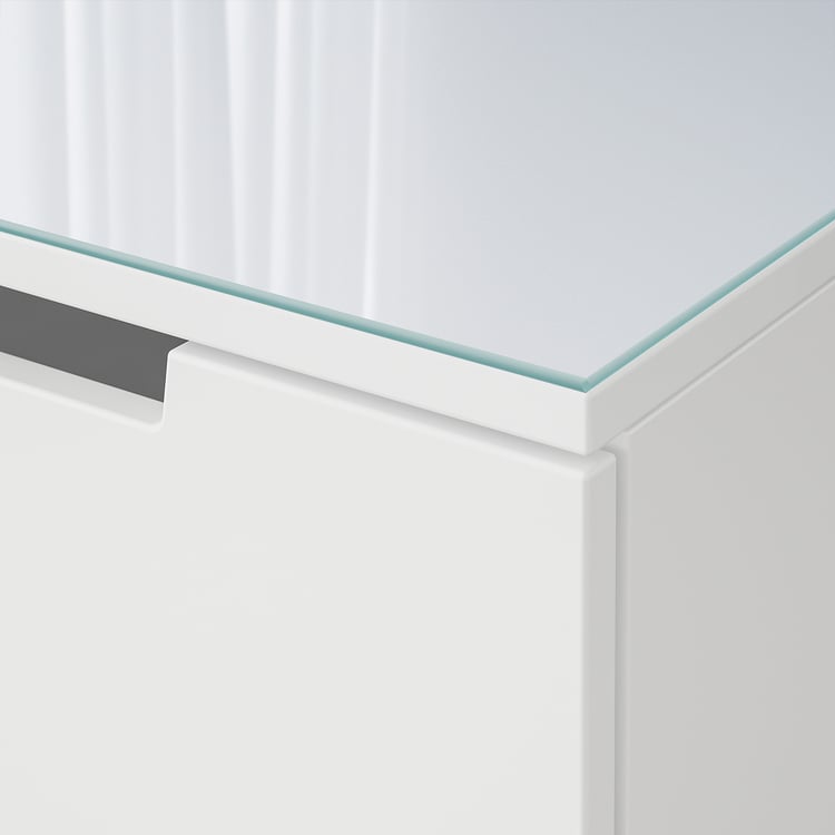 NORDLI glass top, transparent, 40x47 cm (153/4x181/2") - IKEA CA