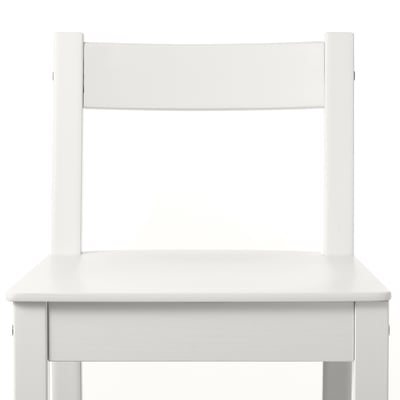 NORDVIKEN bar stool with backrest, white, 75 cm (291/2") - IKEA CA