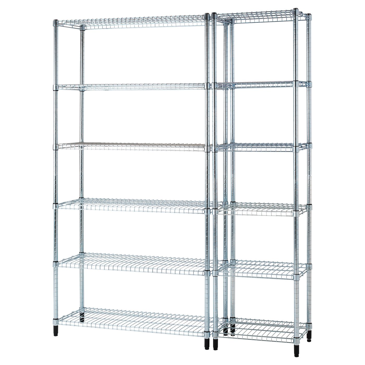 OMAR 2 section shelving unit, 140x36x181 cm (551/8x141/8x711/4") - IKEA CA