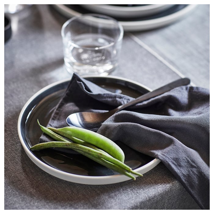 OMBONAD side plate, dark gray, 20 cm (8") - IKEA CA