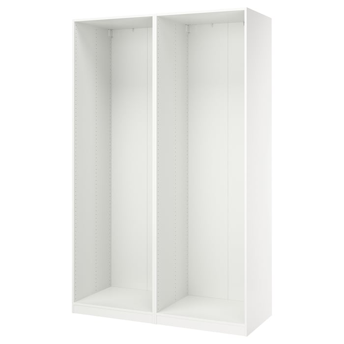 PAX 2 wardrobe frames, white, 150x58x236 cm (587/8x227/8x931/8") - IKEA CA
