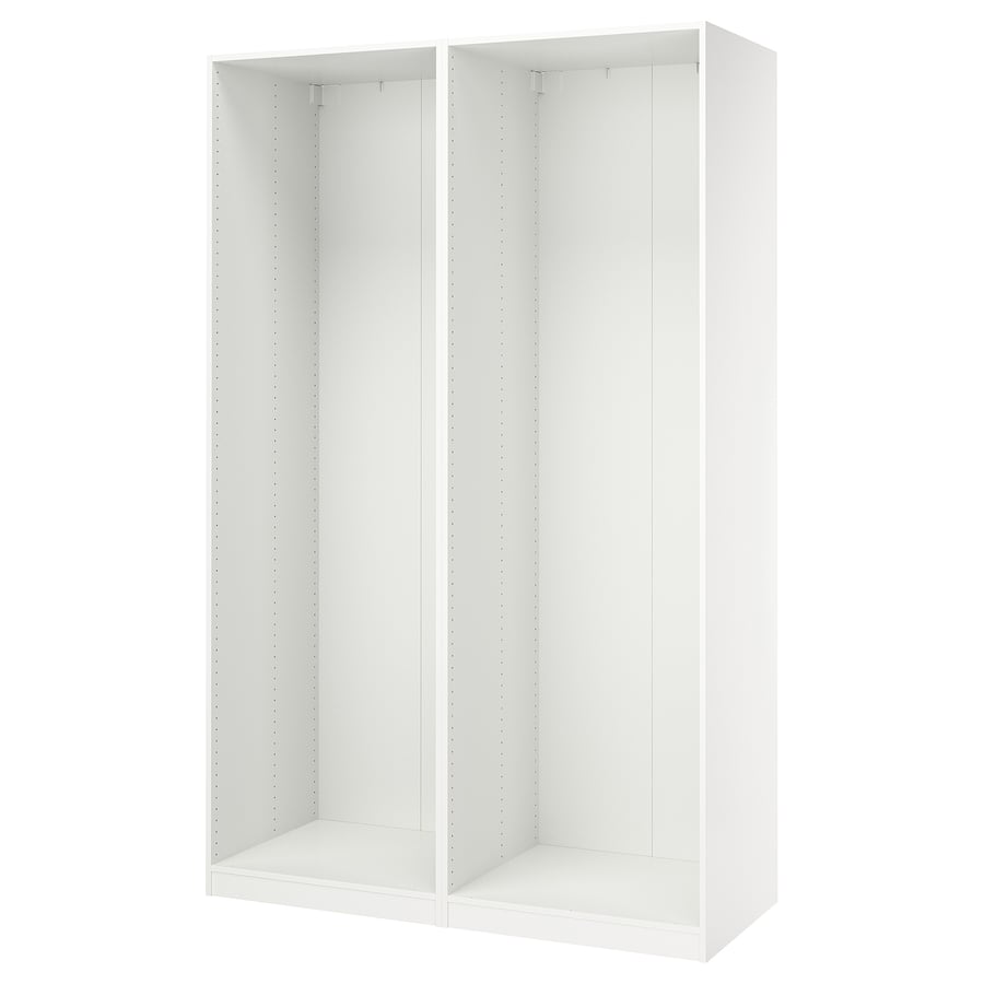 PAX 2 wardrobe frames, white, 150x58x236 cm (587/8x227/8x931/8") - IKEA CA