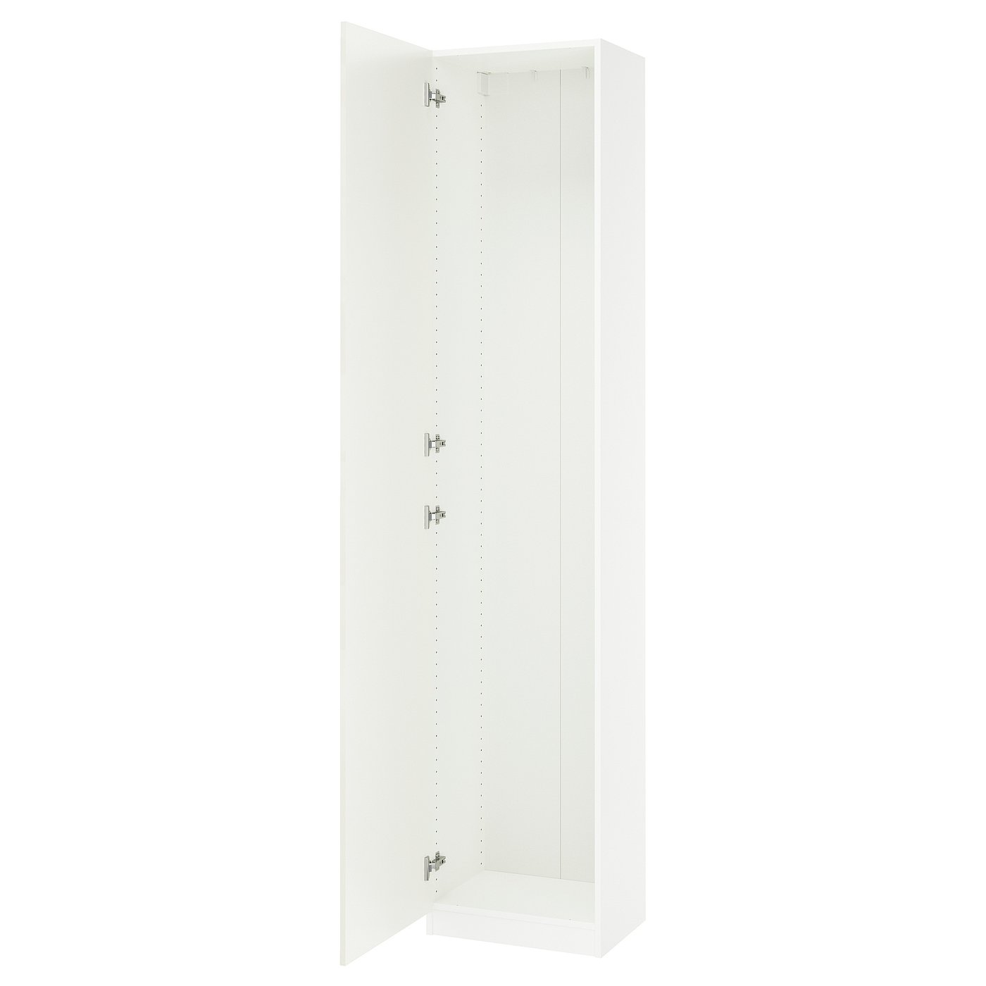 PAX / FARDAL wardrobe combination, white/high-gloss/white, 50x38x236 cm ...