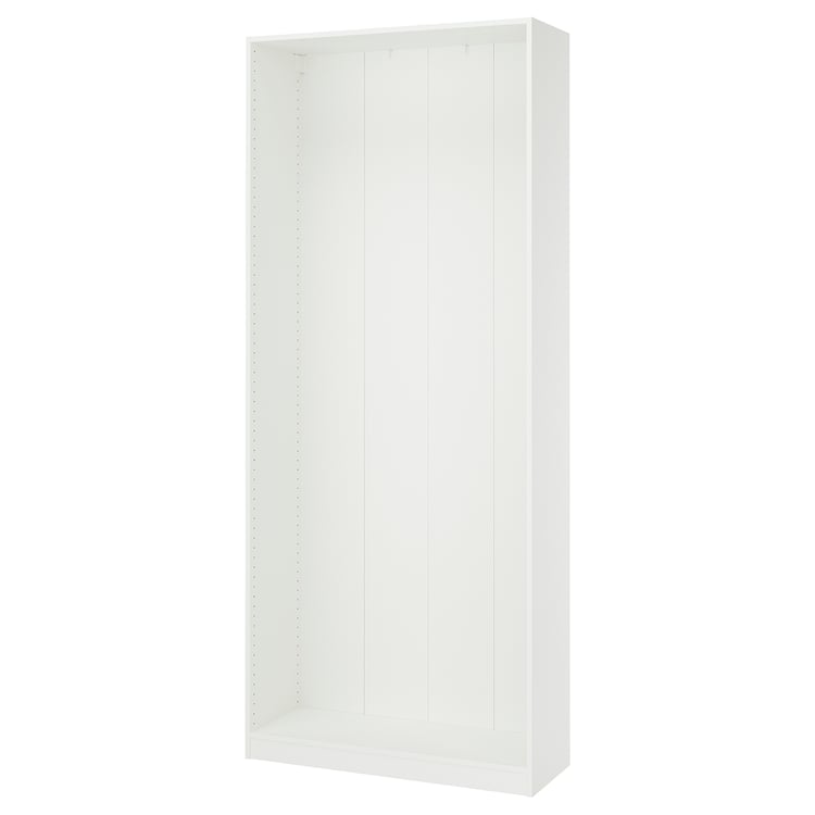 PAX wall-mounted storage frame, white, 100x35x236 cm (393/8x133/4x927/8 ...