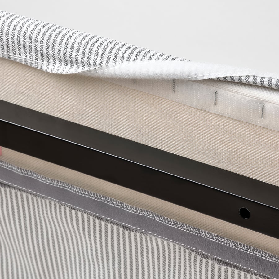 RAMNEFJÄLL cover bed frame, Klovsta gray/white, King - IKEA CA