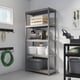 RUNMARÖ shelving unit, dark gray indoor/outdoor, 90x40x182 cm (353 ...
