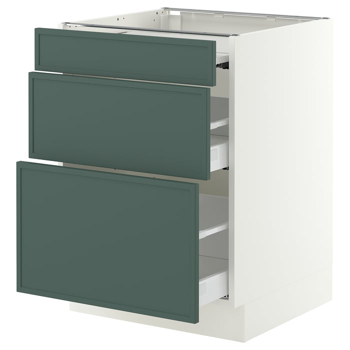 SEKTION / MAXIMERA bc w pull-out work surface/2drw, white/Aspudden dark ...