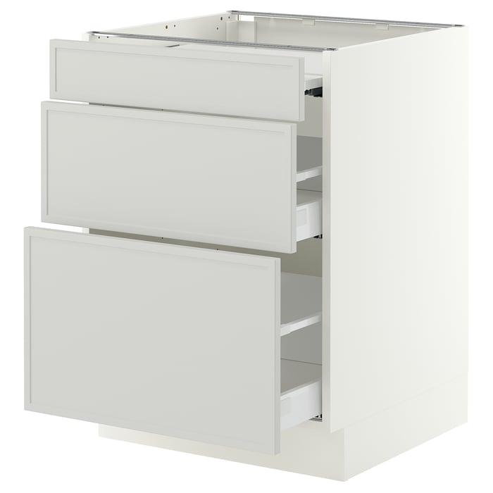 SEKTION / MAXIMERA bc w pull-out work surface/2drw, white/Aspudden ...