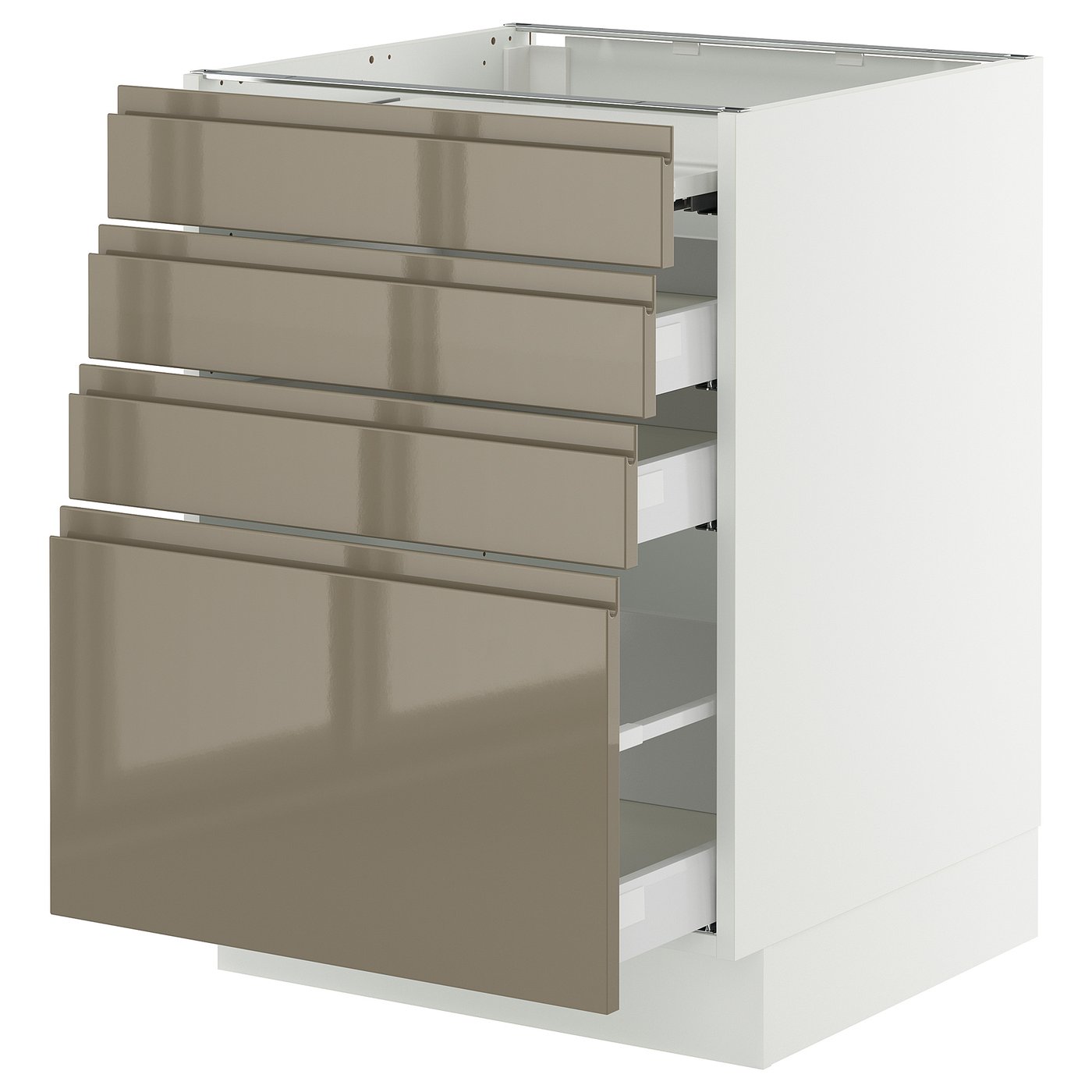 SEKTION / MAXIMERA bc w pull-out work surface/3drw, white/Voxtorp high ...