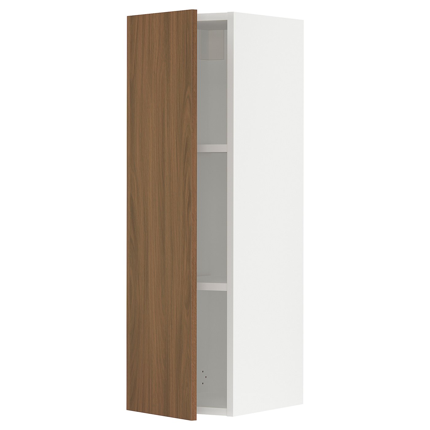 SEKTION wall cabinet, white/Tistorp brown walnut effect, 31x37x102 cm ...
