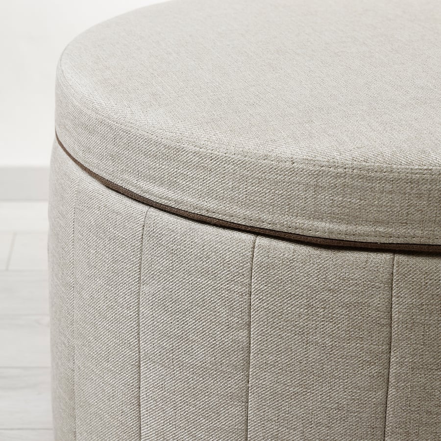 SIDSJÖ Footstool, with storage/Kilanda beige - IKEA CA