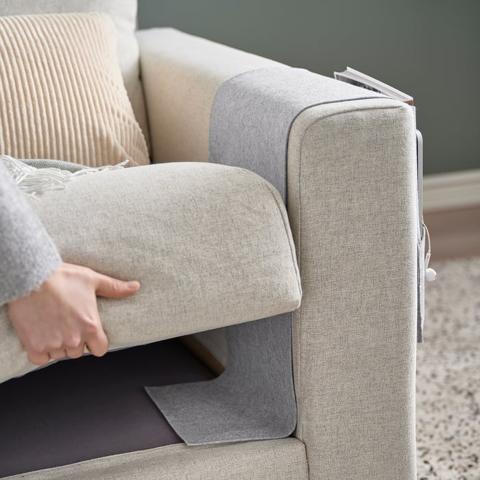 SILÄNG storage pocket for armrest, felt - IKEA CA
