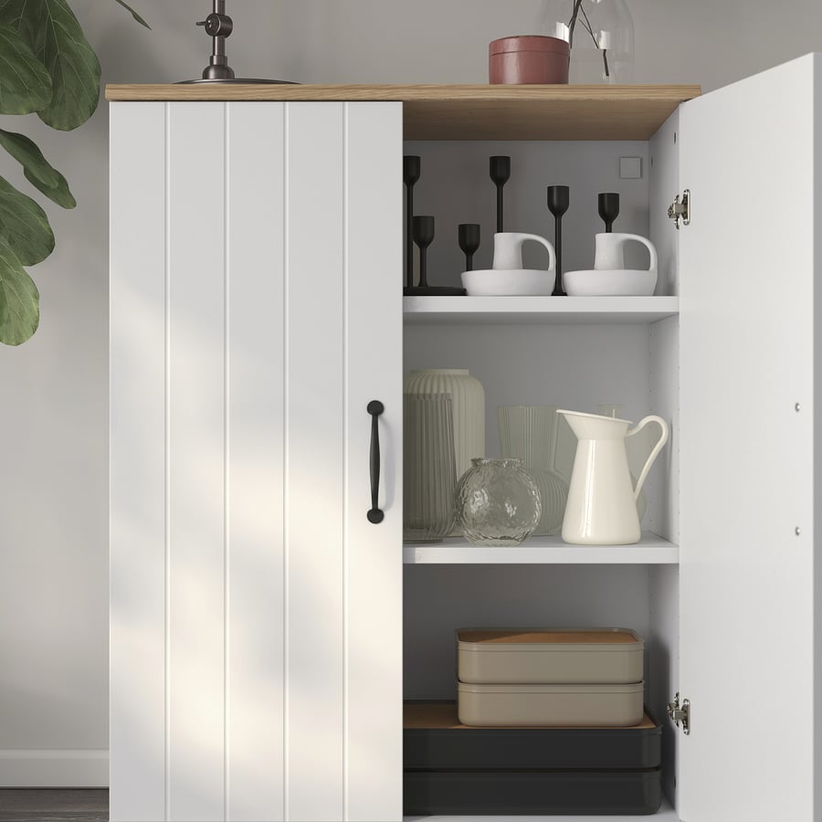 SKRUVBY cabinet with doors, white, 70x90 cm (271/2x353/8") - IKEA CA