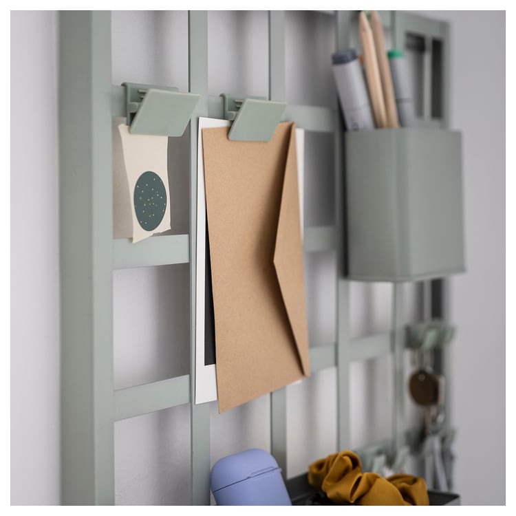 SNICKRA 8-piece storage board set, gray-green, 38x38 cm (15x15") - IKEA CA