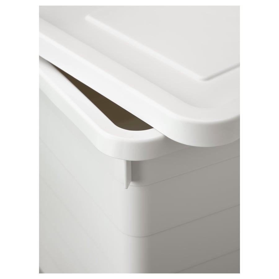 SOCKERBIT box with lid, white, 38x51x30 cm (15x20x11 ¾") - IKEA CA