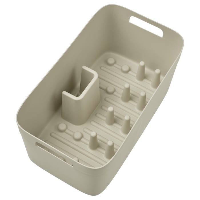 SPJUTLILJA dish drainer, light gray-beige - IKEA CA