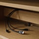 STOCKHOLM 2025 TV unit with sliding doors, oak veneer, 179x42x56 cm ...