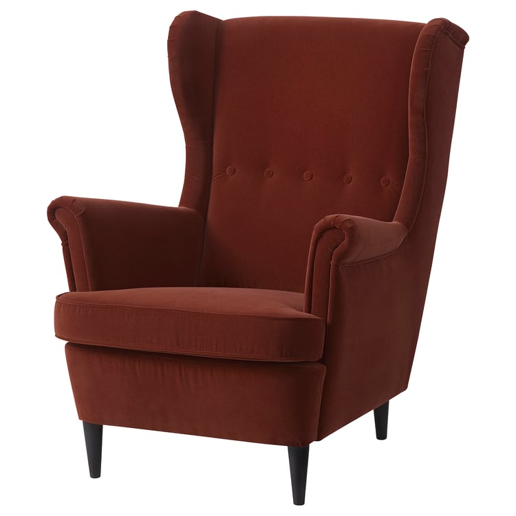 STRANDMON armchair, Djuparp red-brown - IKEA CA