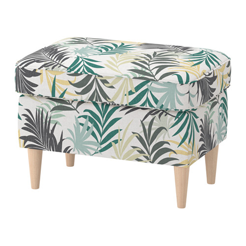STRANDMON Footstool - Gillhov multicolor - IKEA