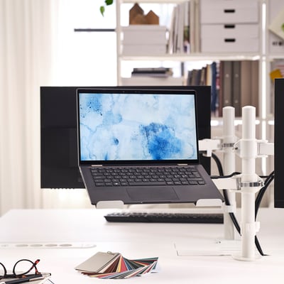 STUBBERGET laptop holder with arm, white - IKEA CA