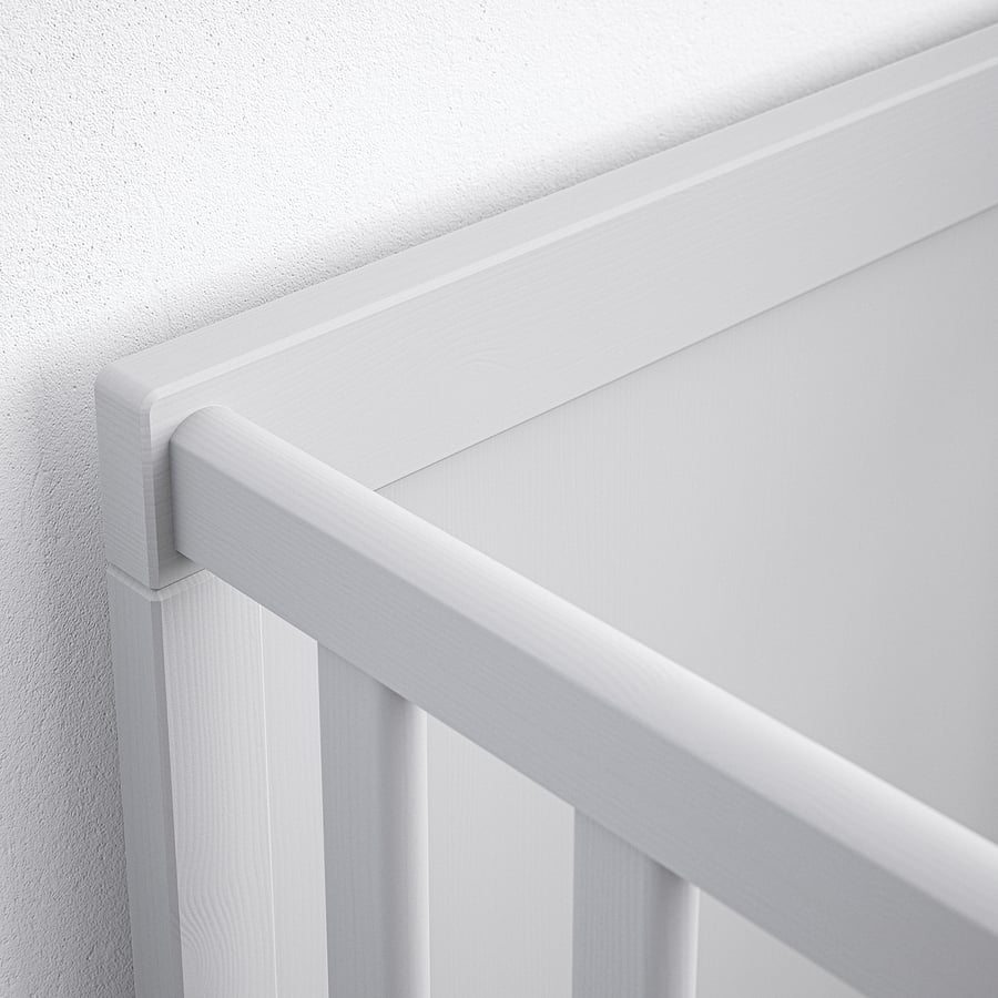 SUNDVIK crib, gray, 70x132 cm (271/2x52") - IKEA CA