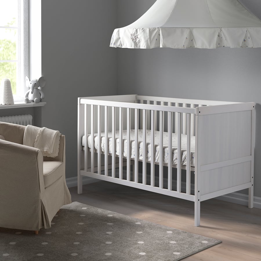 SUNDVIK crib, white, 70x132 cm (271/2x52") - IKEA CA