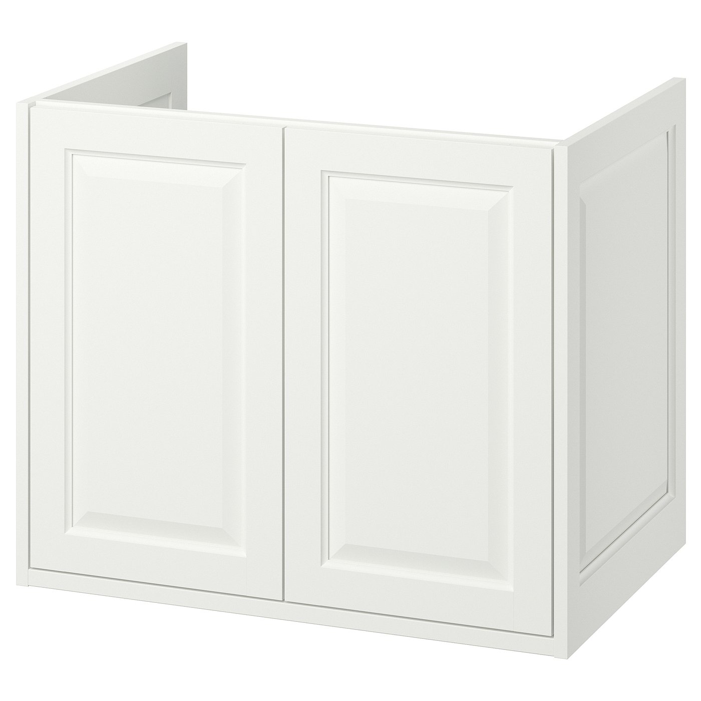 TÄNNFORSEN sink cabinet with doors, white, 76x53x64 cm (30x21x251/8 ...