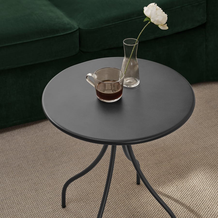 TÅNEBRO side table, indoor/outdoor/anthracite, 46 cm (181/8") - IKEA CA