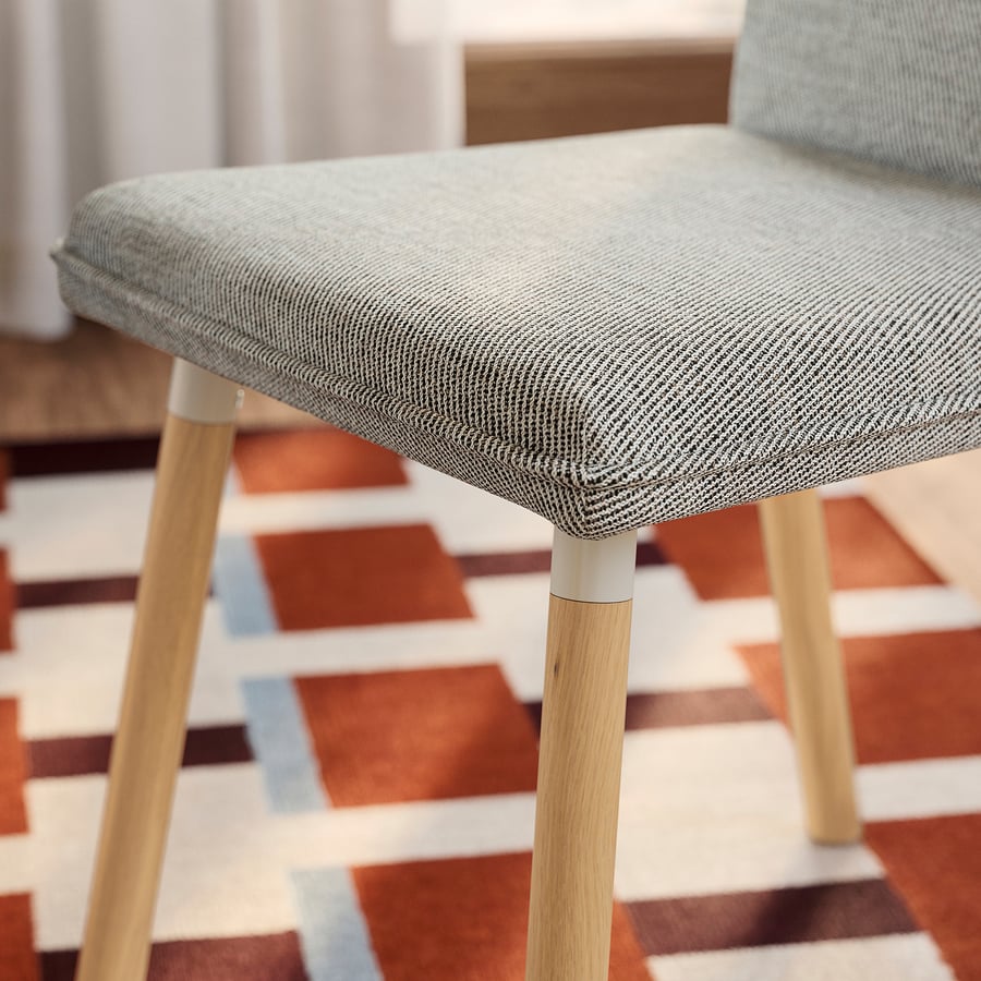 TONSTAD / TONSTAD table and 4 chairs, oak veneer/Viarp beige/brown oak ...