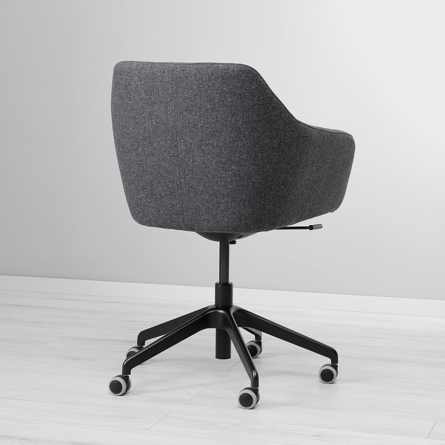 TOSSBERG / LÅNGFJÄLL conference chair, Gunnared dark gray/black - IKEA CA