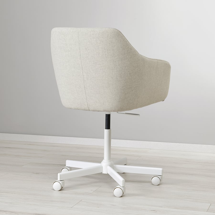 TOSSBERG / MALSKÄR swivel chair, Gunnared beige/white - IKEA CA