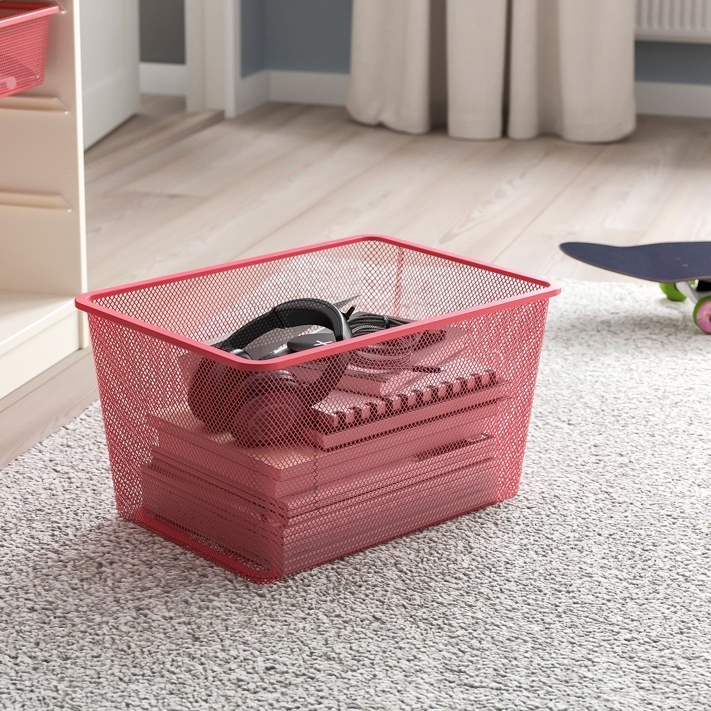 TROFAST mesh storage box light red 42x30x23 cm 161 2x113 4x9 IKEA CA