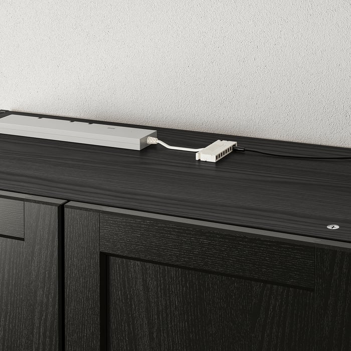 TVÄRDRAG cabinet lighting, black/dimmable - IKEA CA