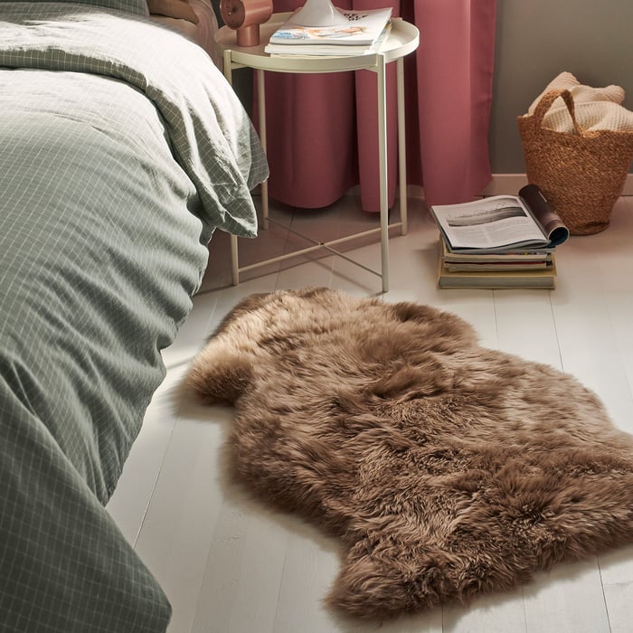 ULLERSLEV sheepskin, light brown, 70 cm (2'4") - IKEA CA