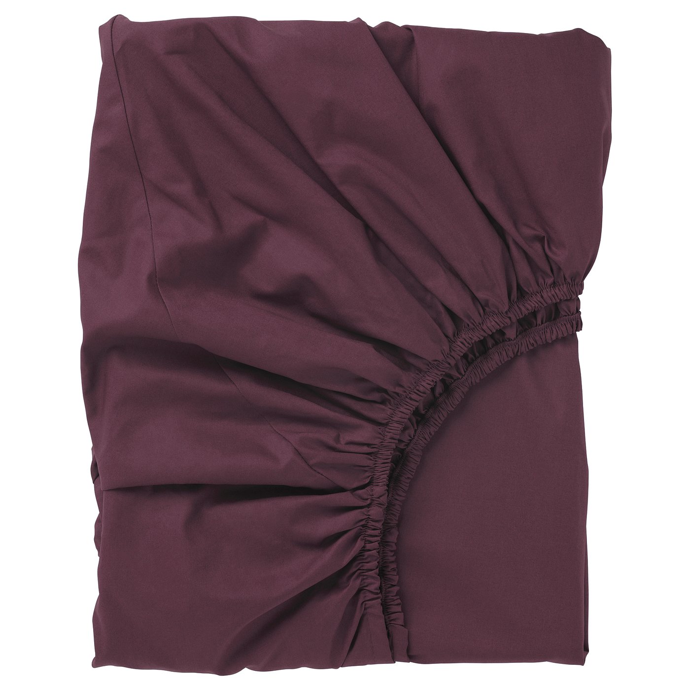 ULLVIDE fitted sheet, deep red, Twin - IKEA CA