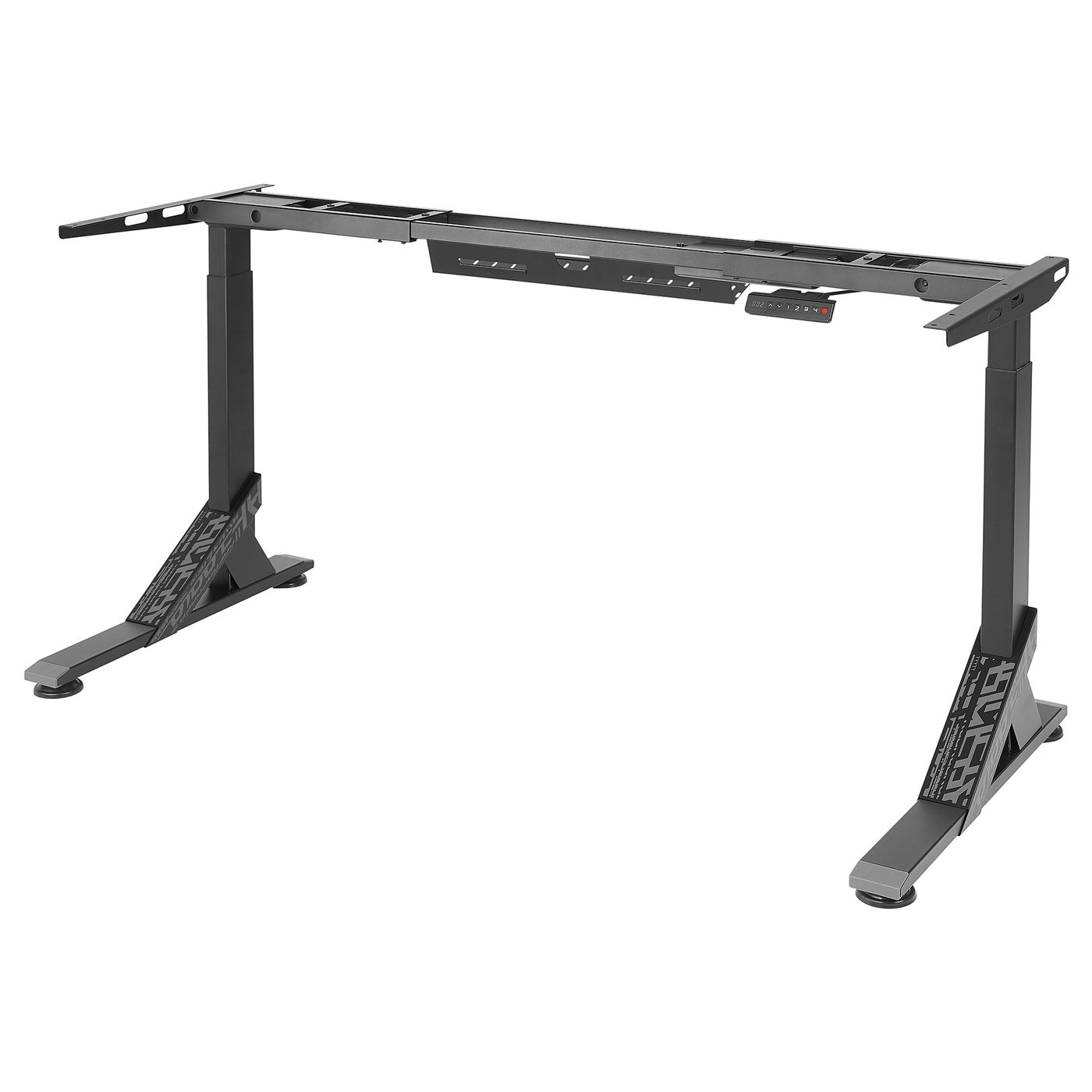 UPPSPEL sit stand underframe for table top black 180 140x80 cm 707 8 551 8x311 2 IKEA CA