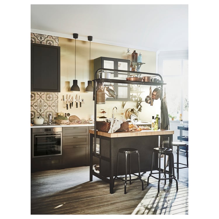 VADHOLMA drawer unit, brown/stained ash, 38x37x38 cm (15x143/8x15 ...