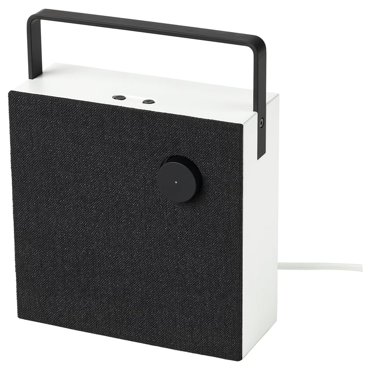 VAPPEBY front for bluetooth speaker, black, 20x20 cm (8x8") - IKEA CA