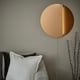 VARMBLIXT LED wall/mirror lamp, dimmable/bronze color round - IKEA CA