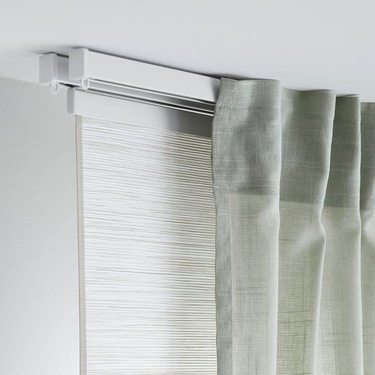 VIDGA single track rail, included ceiling fittings/white, 140 cm (55 ...