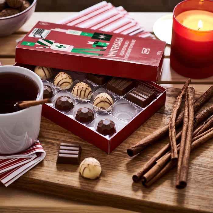 VINTERSAGA gift box, assorted pralines Rainforest Alliance Certified, 161 g (6 oz) - IKEA CA