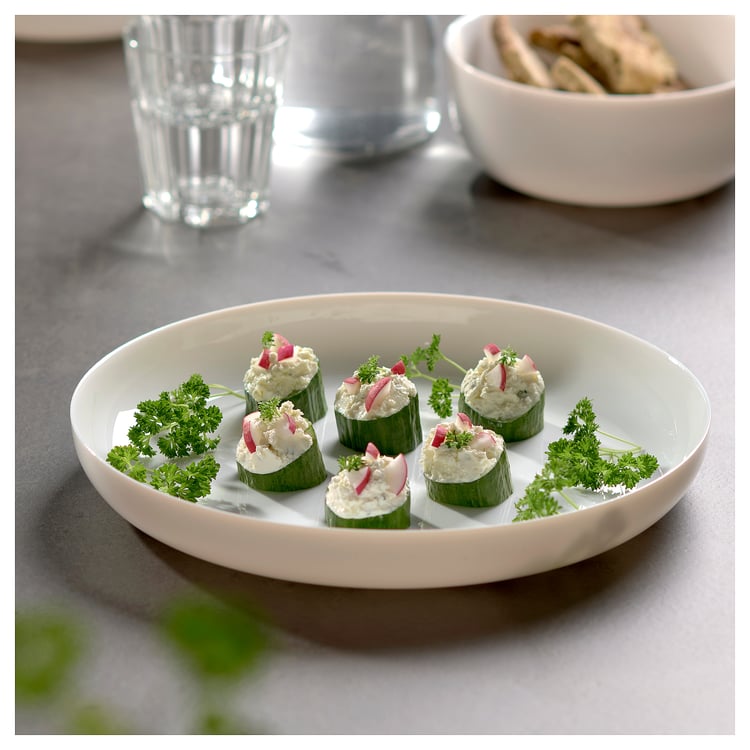VITBLECKA plate, white, 29 cm (11 ½") - IKEA CA