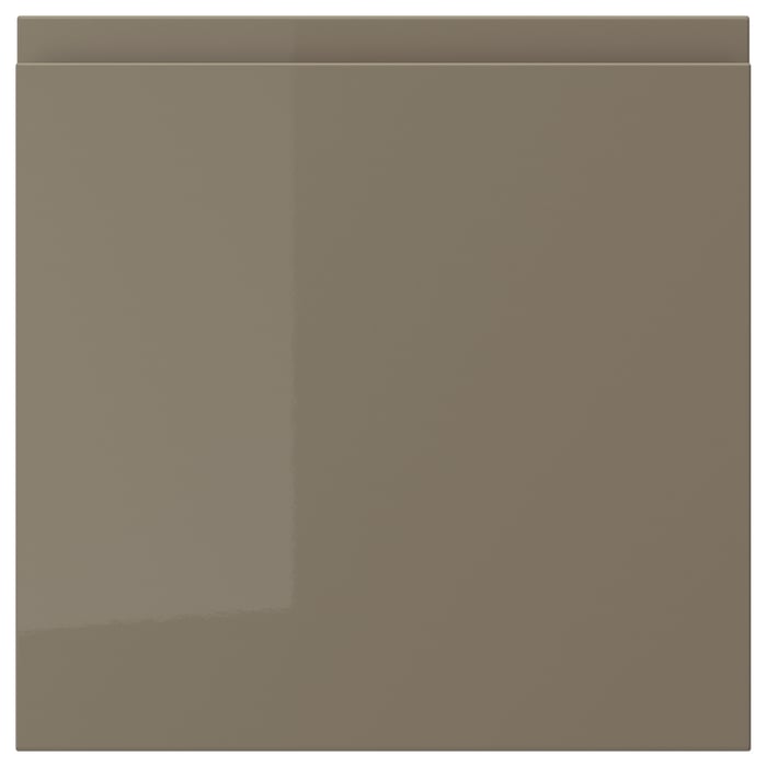 VOXTORP drawer front, high gloss dark gray-brown, 38x38 cm (15x15 ...