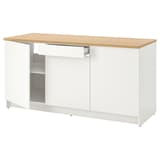 KNOXHULT base cabinet with doors and drawer white 182.9x61.0x91.4 cm 72x24x36 IKEA CA