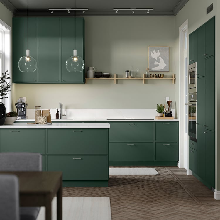 ASPUDDEN façade de tiroir, gris-vert foncé, 76x25 cm (30x10") - IKEA CA